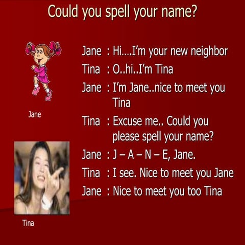 Introduction: Could you spell your name(G1).ppt