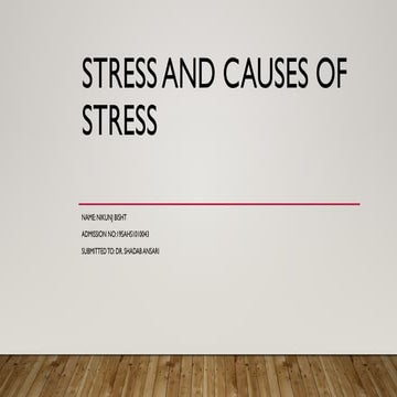Stress PPT.pptx. about stress and stressors | PPTX