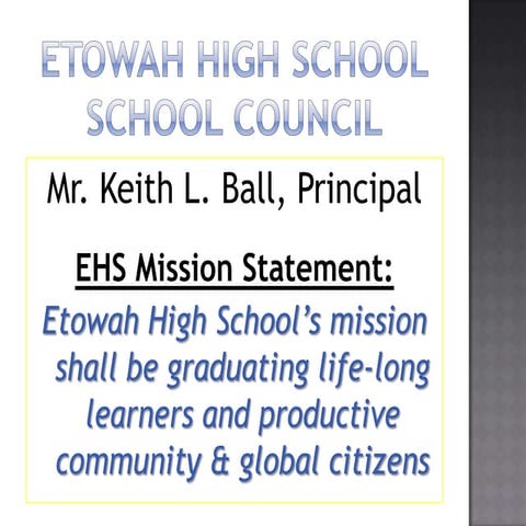 EHS School Council Presentation | PPTX