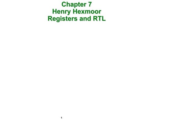 Register Transfer Language | PPT