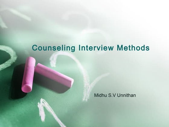 The counselling process; Stages of the counselling process | PDF