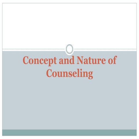 Counselling | PPT