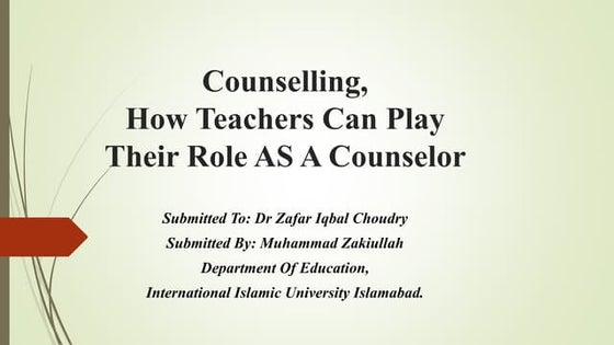 School Guidance and Counselling | PPT