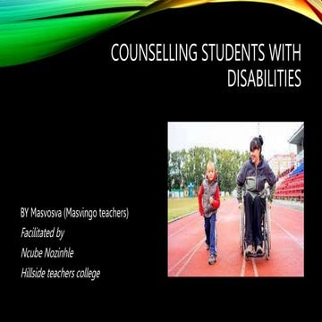COUNSELLING OF STUDENTS WITH DISABILITIES (Nozie) 11.pptx