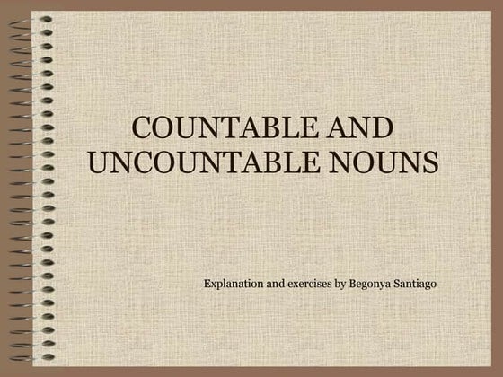 Countable and Uncountable Nouns | PPT | Environment | Science