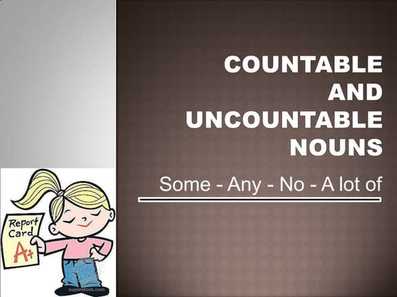 Countable uncountable nouns | PPT