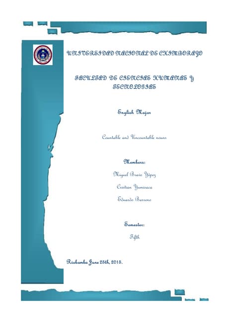 Mass and count nouns | PPT | Food & Drink