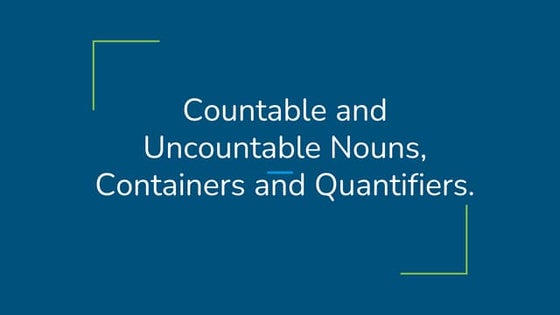 Mass and count nouns | PPT | Food & Drink