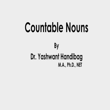 Countable nouns | PPT