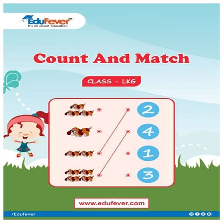 Count and Match - LKG Maths Worksheet | PDF