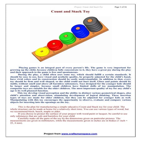 Count and stack toy | PDF