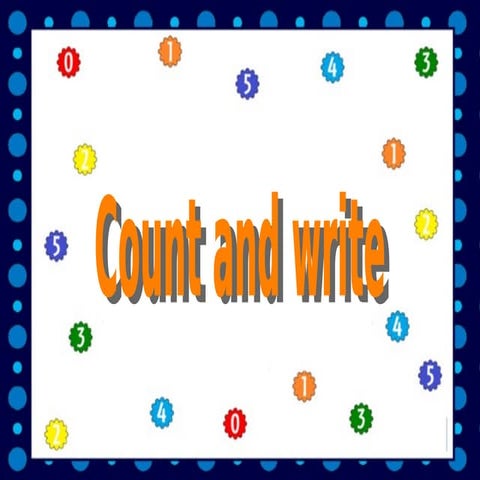 Count and write (1 to 5) | PDF