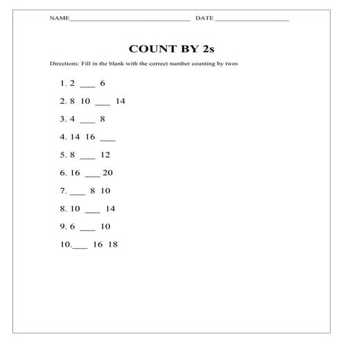 Count by 2s | DOC