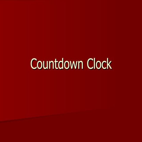 Countdown Clock | PPT