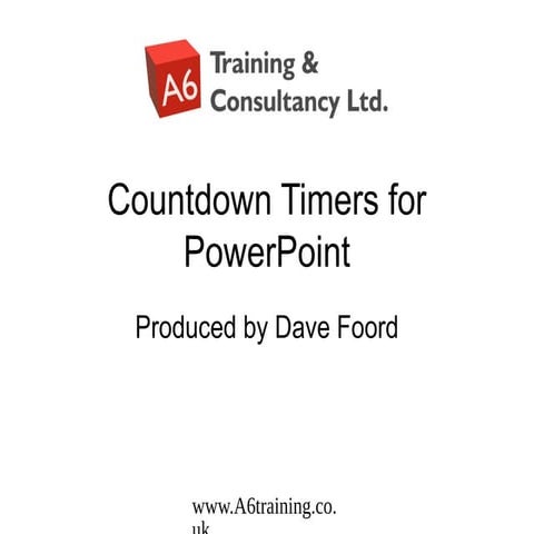 Countdown timer power point presentation | PPT