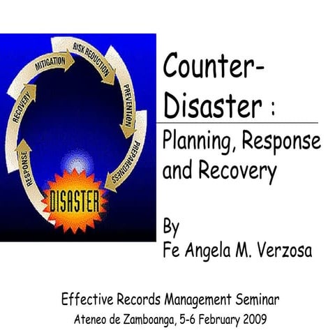 CAPACITY BUILDING IN DISASTER MANAGEMENT