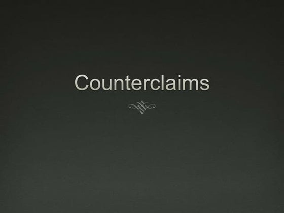 Claims, Evidence, & Explanation | PPT