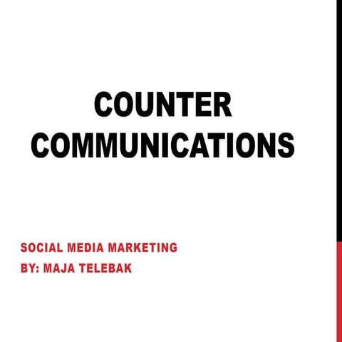 Counter communication presentation | PPT