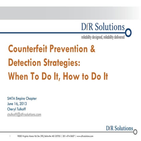 Counterfeit Prevention & Detection Strategies: When To Do It, How to Do ...