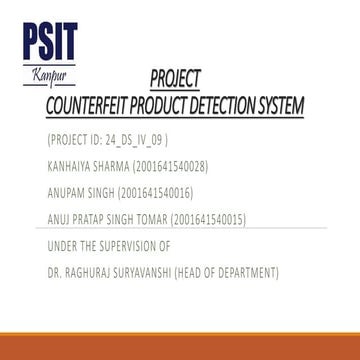 Counterfeit product presentation ppt and slides | PPTX