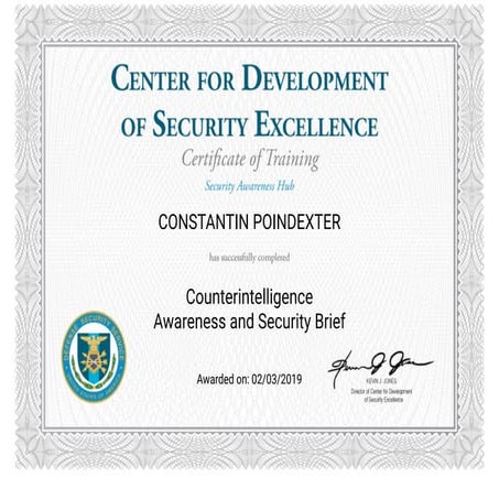 Counterintelligence Awareness 2019 | PDF