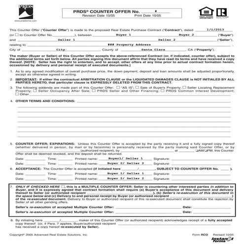 Counter offer (rco) | PDF