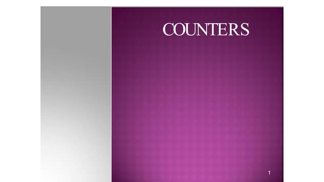 Counters | PPTX