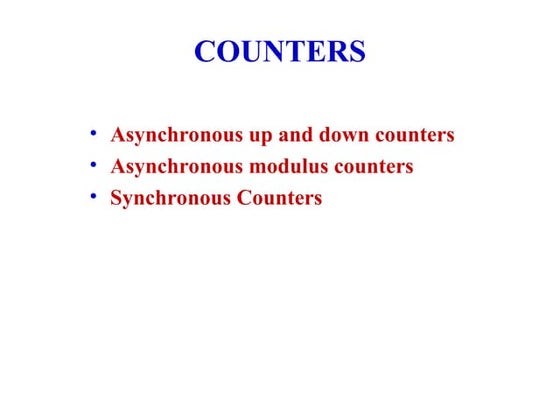 Modulo n counter | PPTX