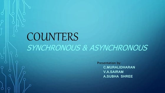 Logic Design Chapter 8 Counters Ppt 9677