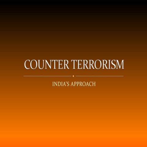 Counter terrorism | PPTX