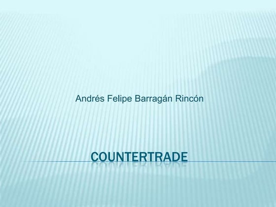 Counter trade | PPT