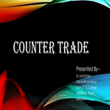 Counter trade | PPT