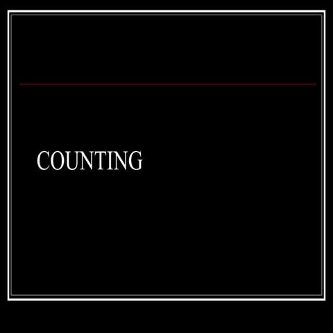 Counting | PPT