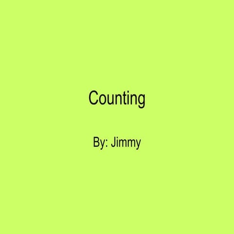 Counting | PPT