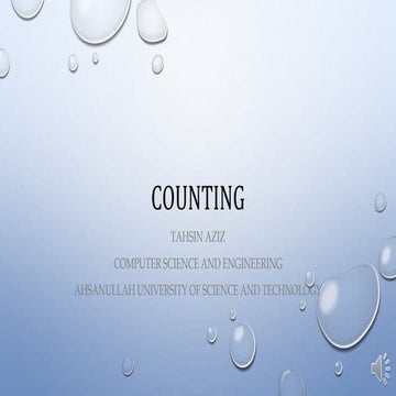 Counting | PPT