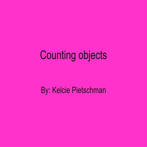 Counting Objects | PPT