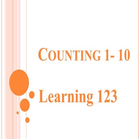 Counting 1 10 | PPTX