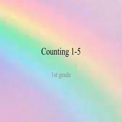 Counting 1 to 5 | PPTX