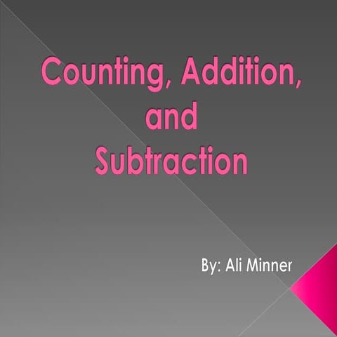 Counting, addition, | PPTX