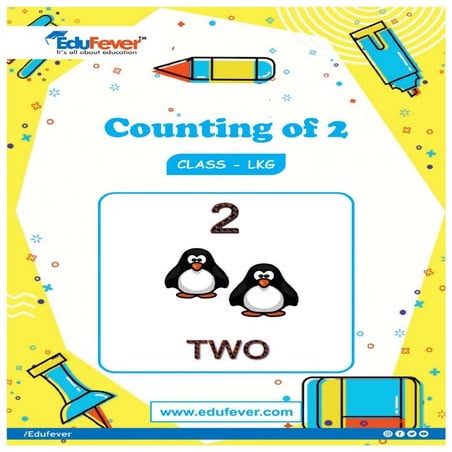 Counting of 2 - LKG Maths Worksheet | PDF | Family and Relationships