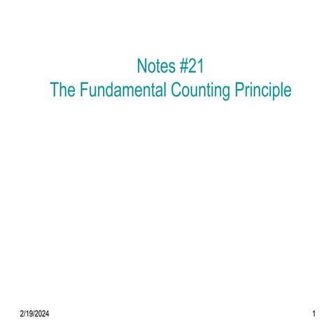 Fundamental Counting Principle Q3 Week 1 | PPT