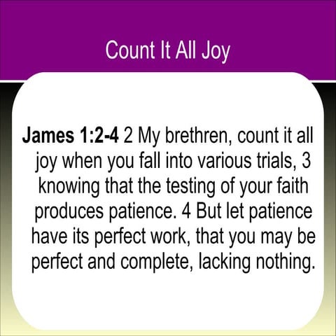 Count it joy | PPT