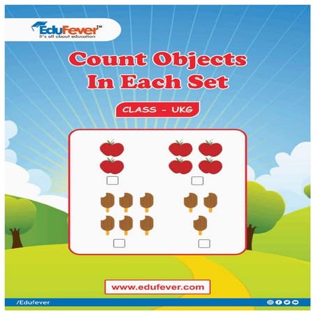 Count Objects in Each Set - UKG Maths Worksheet | PDF