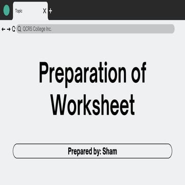 Count On Us Presentation (Preparation of Worksheet).pdf