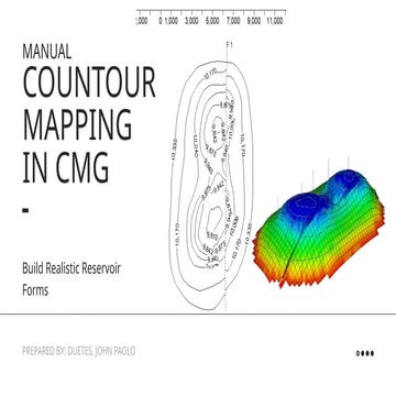 countour map tutorial using cmg builder for pet eng student | PPTX