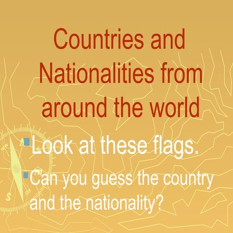Countries and nationalities | PPT