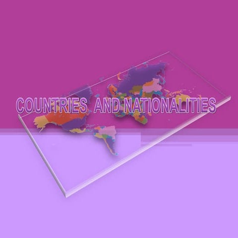 Countries and nationalities | PPT