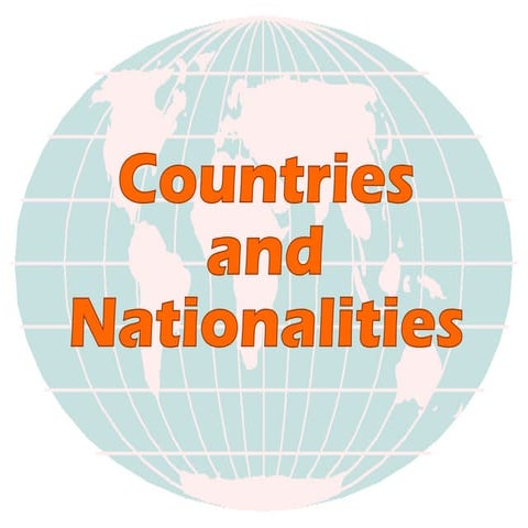 Countries and nationalities | PPT