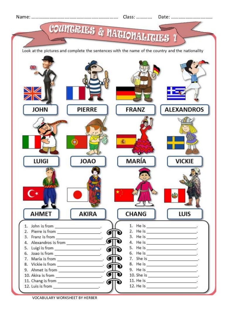 Countries and nationalities - 4