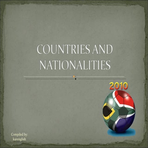Countries and nationalities1 | PPT